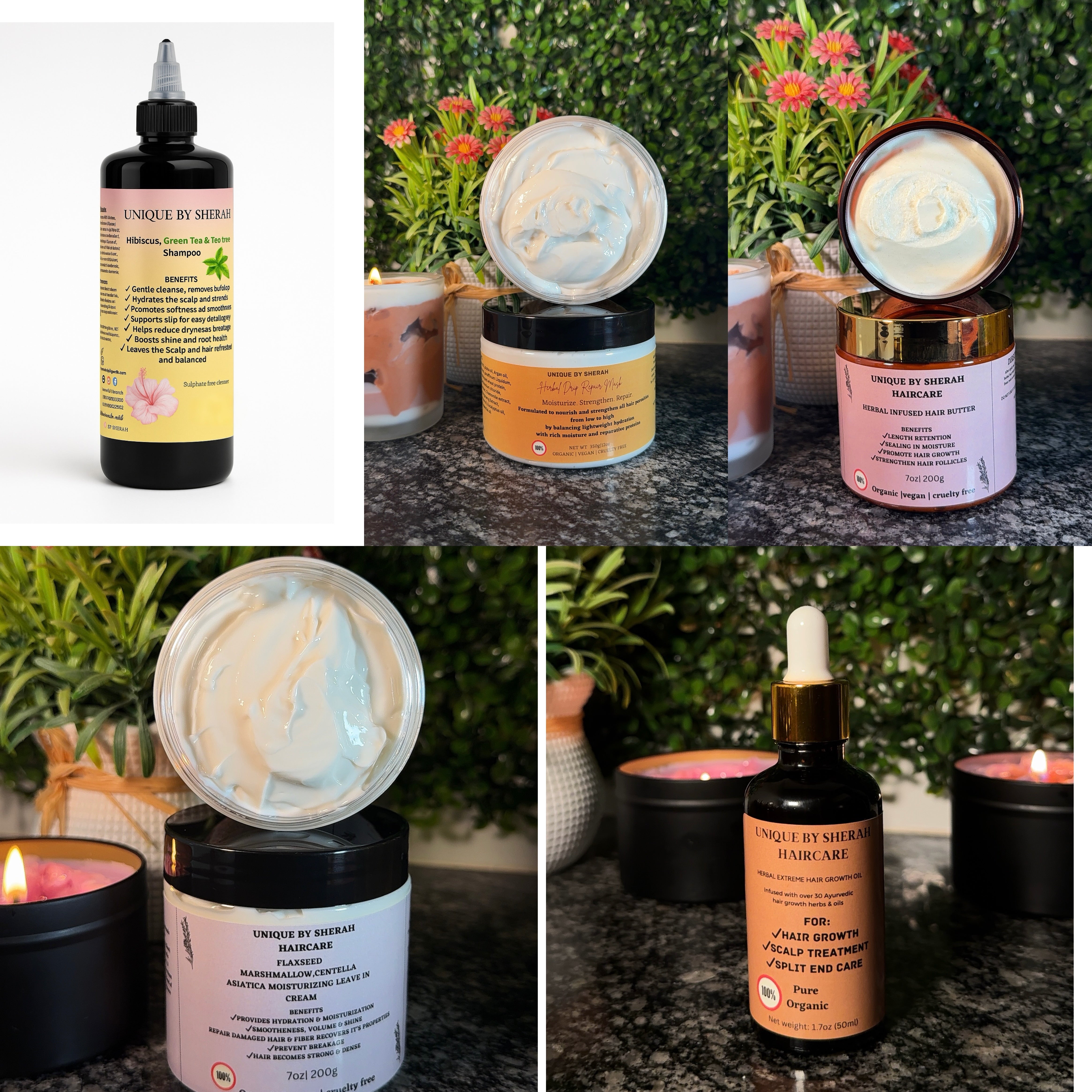 HAIR GROWTH AND MOISTURIZE FULL KIT – Unique By Sherah